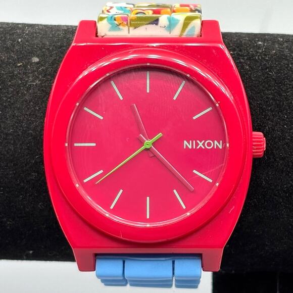 Nixon | Accessories | Red Blue Nixon Mens Watch | Poshmark